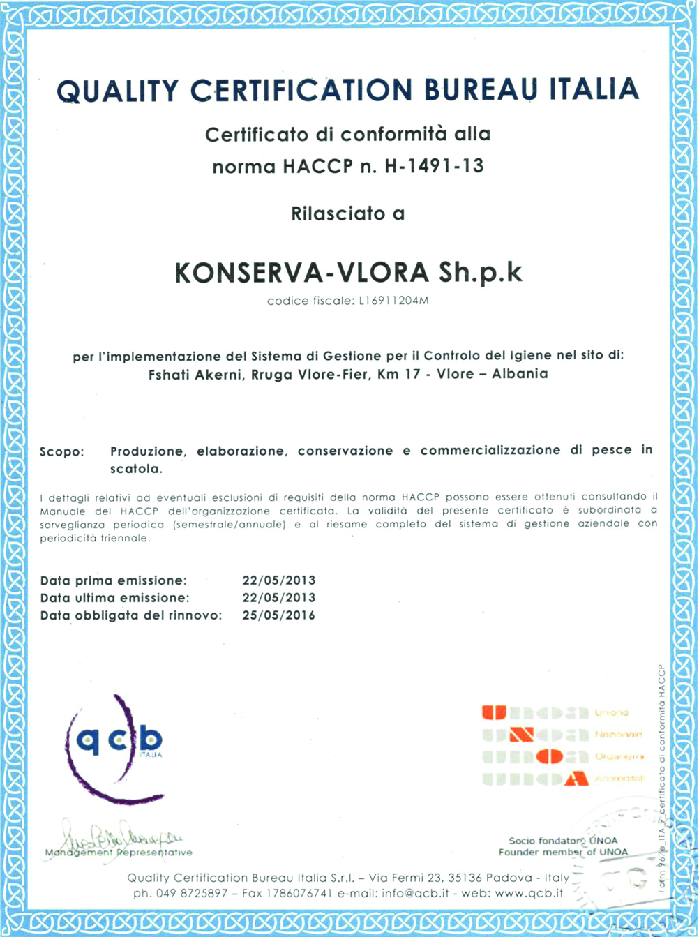 View Company Profile: Konserva Vlora